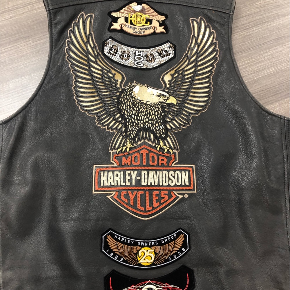 Harley Davidson Legendary Eagle, Leather Vest, Men’s … - Gem
